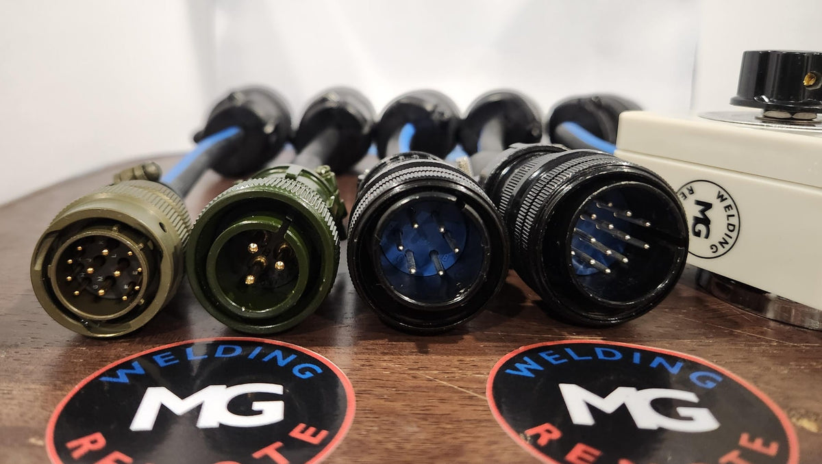 4 Adapter Full Set - (14 Pin Miller, 6 Pin Lincoln, 3 Pin Red d Arc, 1 ...